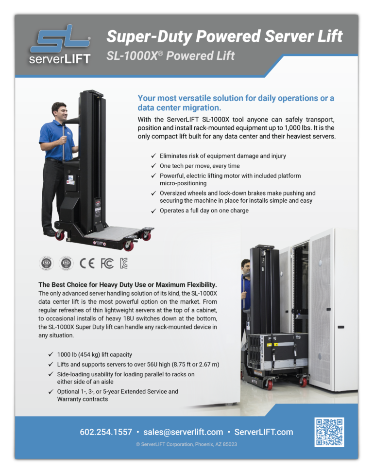 Lifts and Attachments: Specifications and Features | ServerLIFT