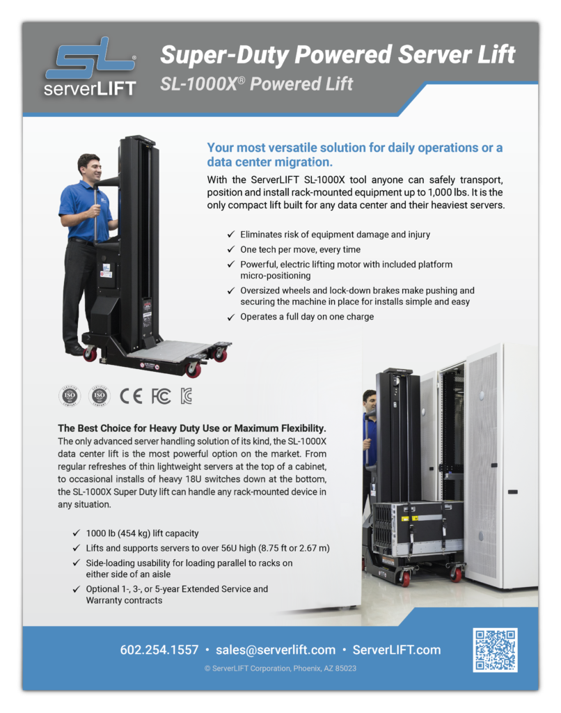 Lifts and Attachments: Specifications and Features | ServerLIFT