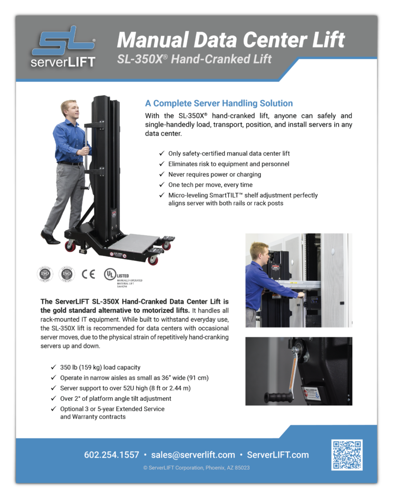 Lifts and Attachments: Specifications and Features | ServerLIFT