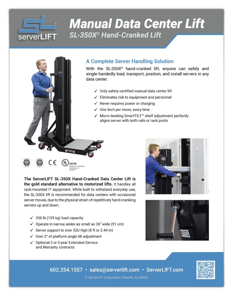 Lifts and Attachments: Specifications and Features | ServerLIFT