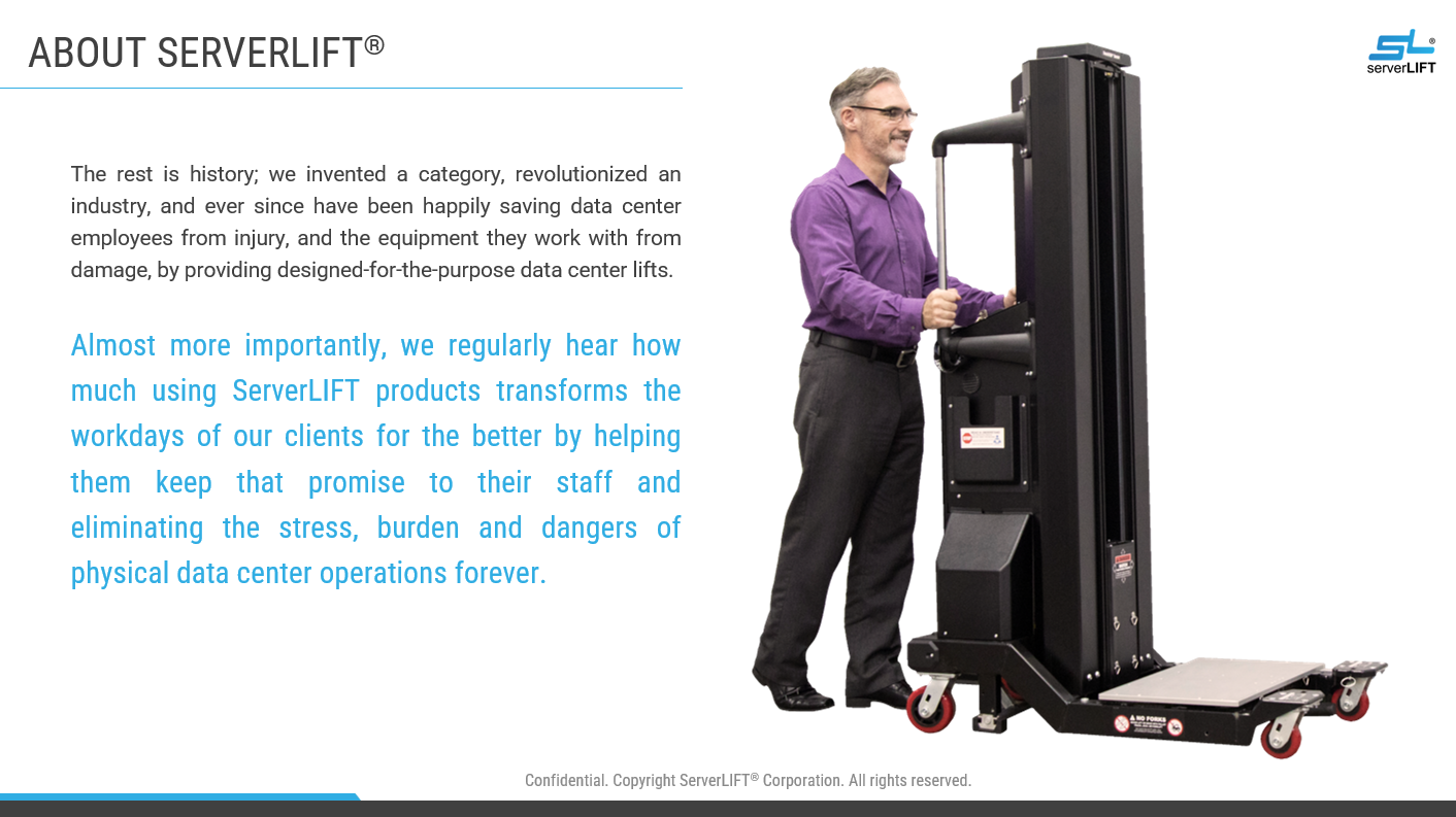 Safety｜ServerLIFT®